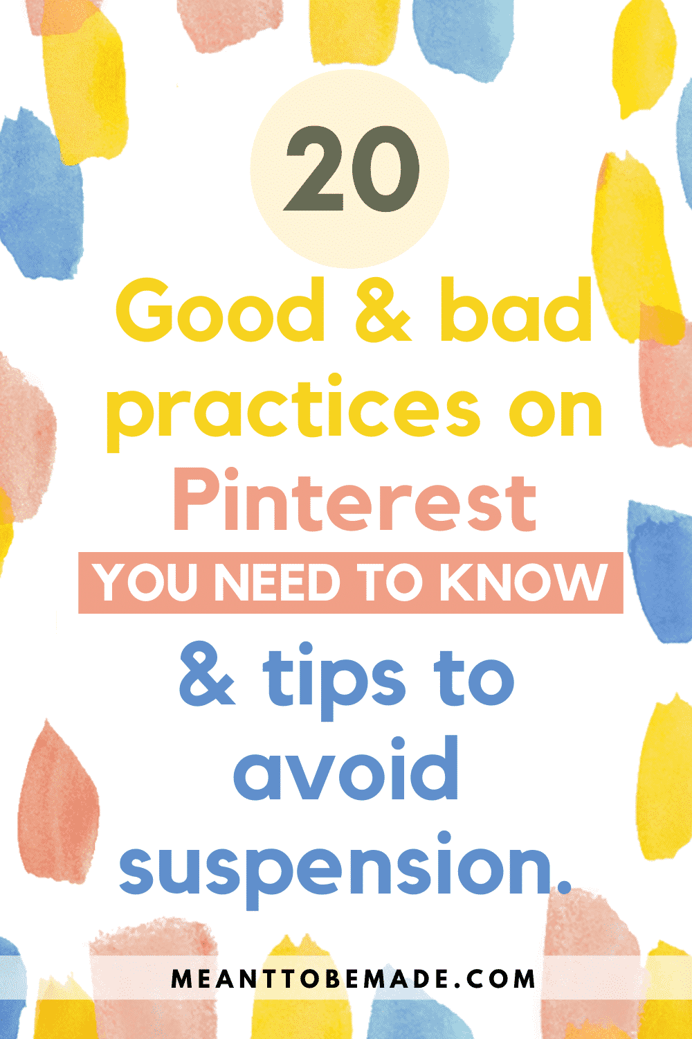 Good and Bad Practices on Pinterest and Tips to Avoid Suspension ...